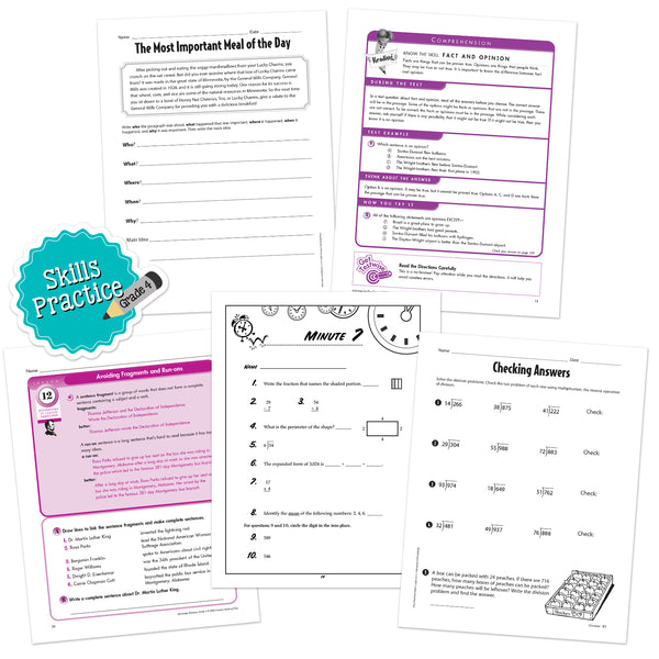 Grade 4 Skills Practice Bundle 1 – Creative Teaching Press