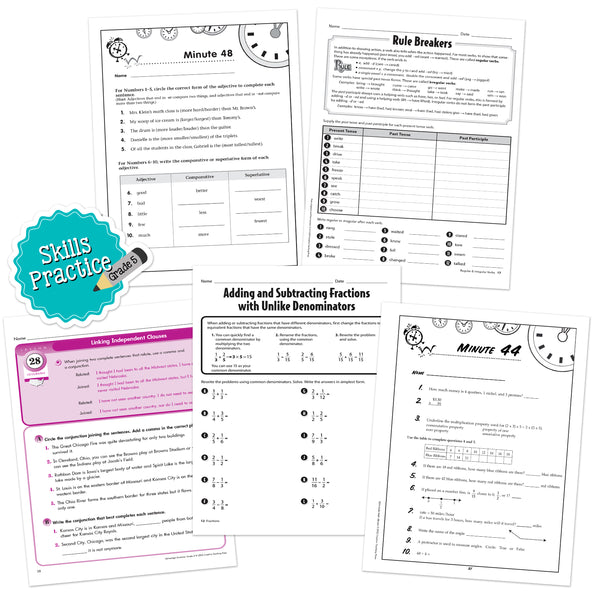 Grade 5 Skills Practice Bundle 6 – Creative Teaching Press