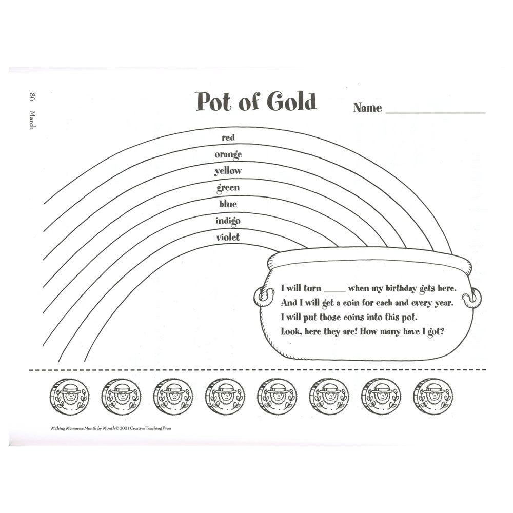 March Pot of Gold Activity – Creative Teaching Press