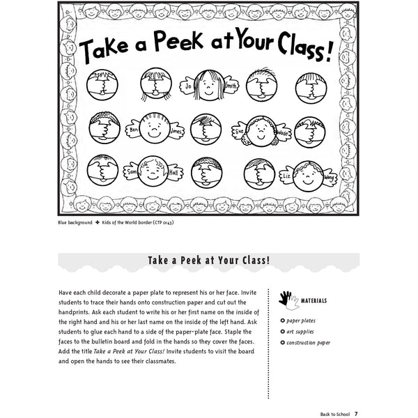 Take a Peek at Your Class Activity – Creative Teaching Press