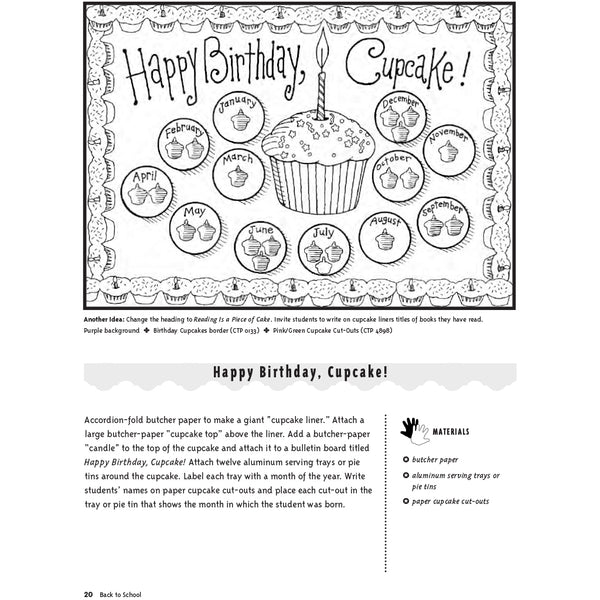 Happy Birthday Cupcake! Activity – Creative Teaching Press
