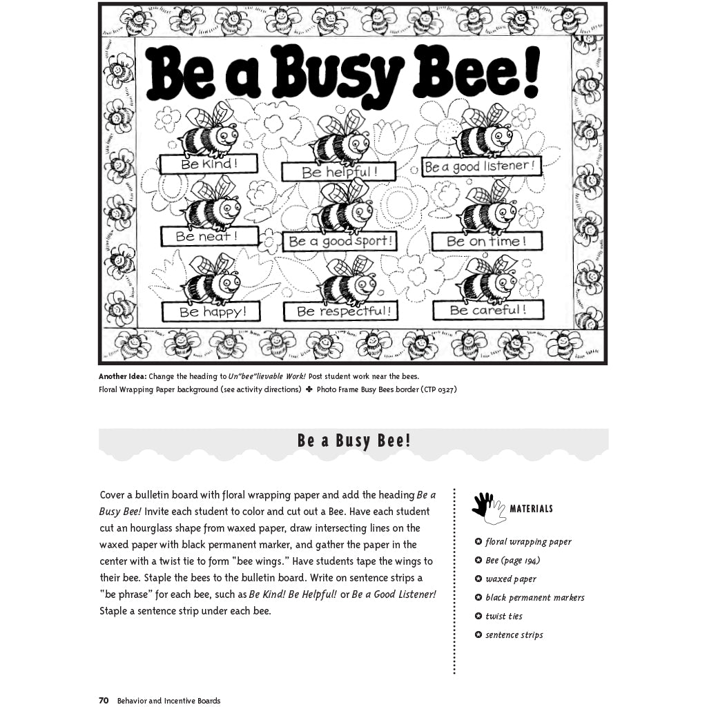 Bee a Busy Bee! Activity – Creative Teaching Press