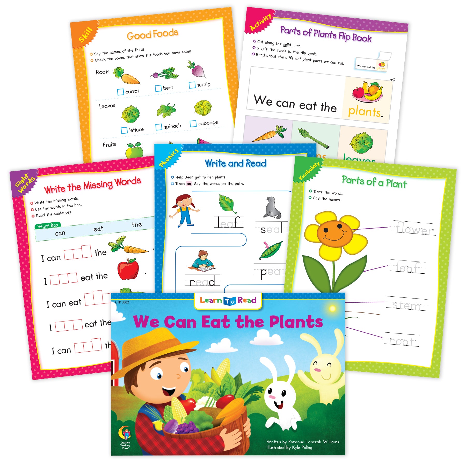 We Can Eat the Plants Worksheets – Creative Teaching Press