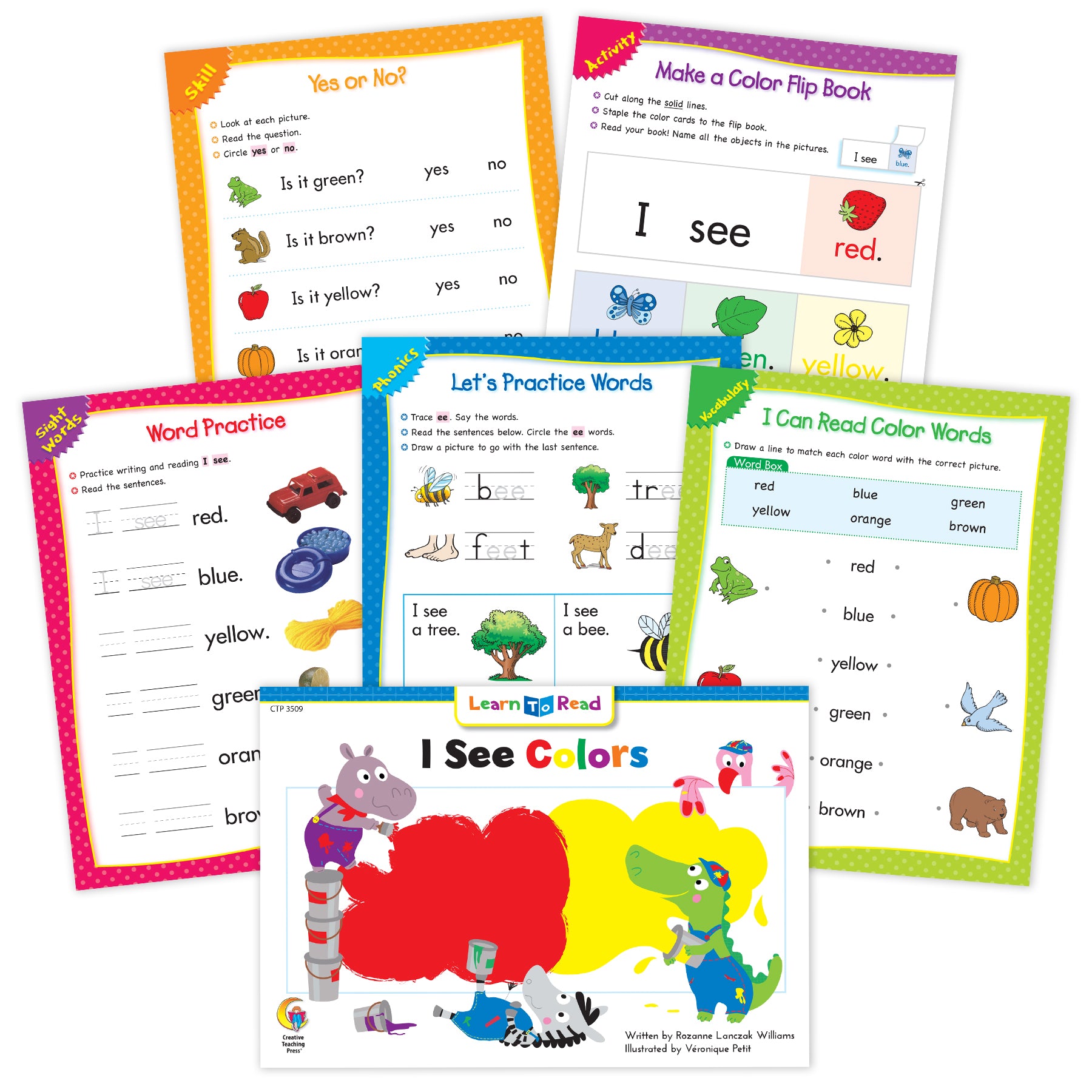 I See Colors Worksheets – Creative Teaching Press