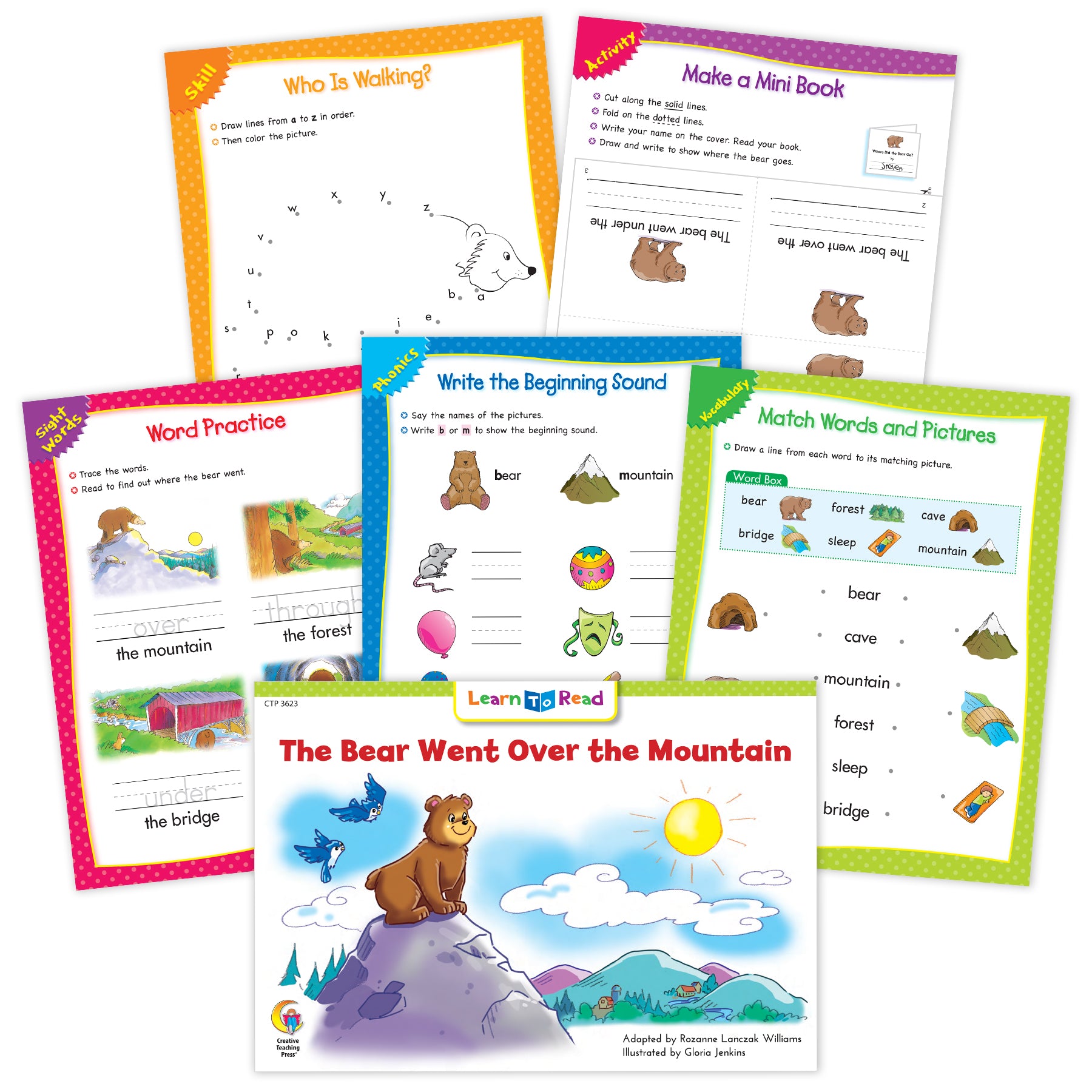 The Bear Went Over the Mountain Worksheets – Creative Teaching Press