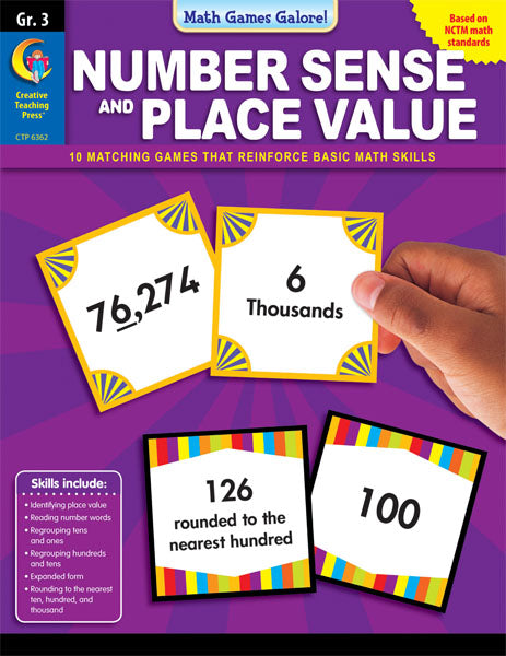 Number Sense and Place Value Interactive Learning Games, Gr. 3 ...