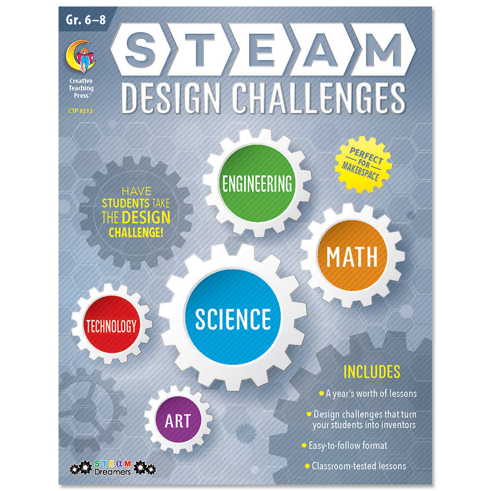 STEAM Design Challenges Resource eBook, Gr. 6-8 – Creative Teaching Press