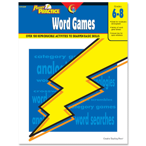 Power Practice: Word Games, Gr. 6-8, eBook – Creative Teaching Press