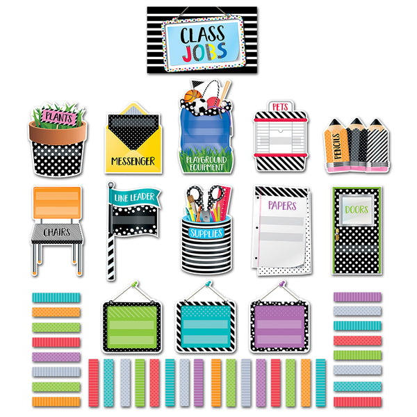 Bold & Bright Class Jobs Mini Bulletin Board – Creative Teaching Press