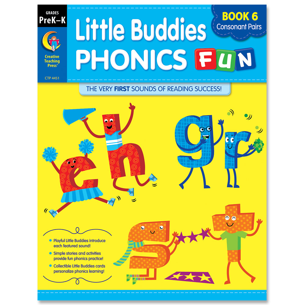 Little Buddies Phonics Fun, Book 6: Consonant Pairs, eBook – Creative ...