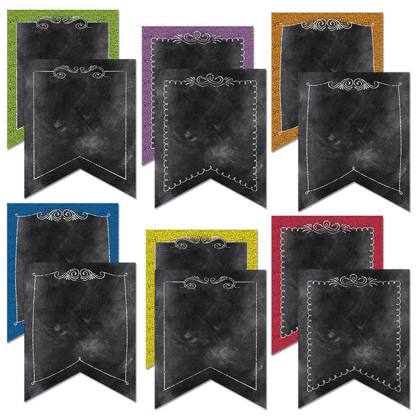 Chalk It Up! Pennants 6" Designer Cut-Outs – Creative Teaching Press