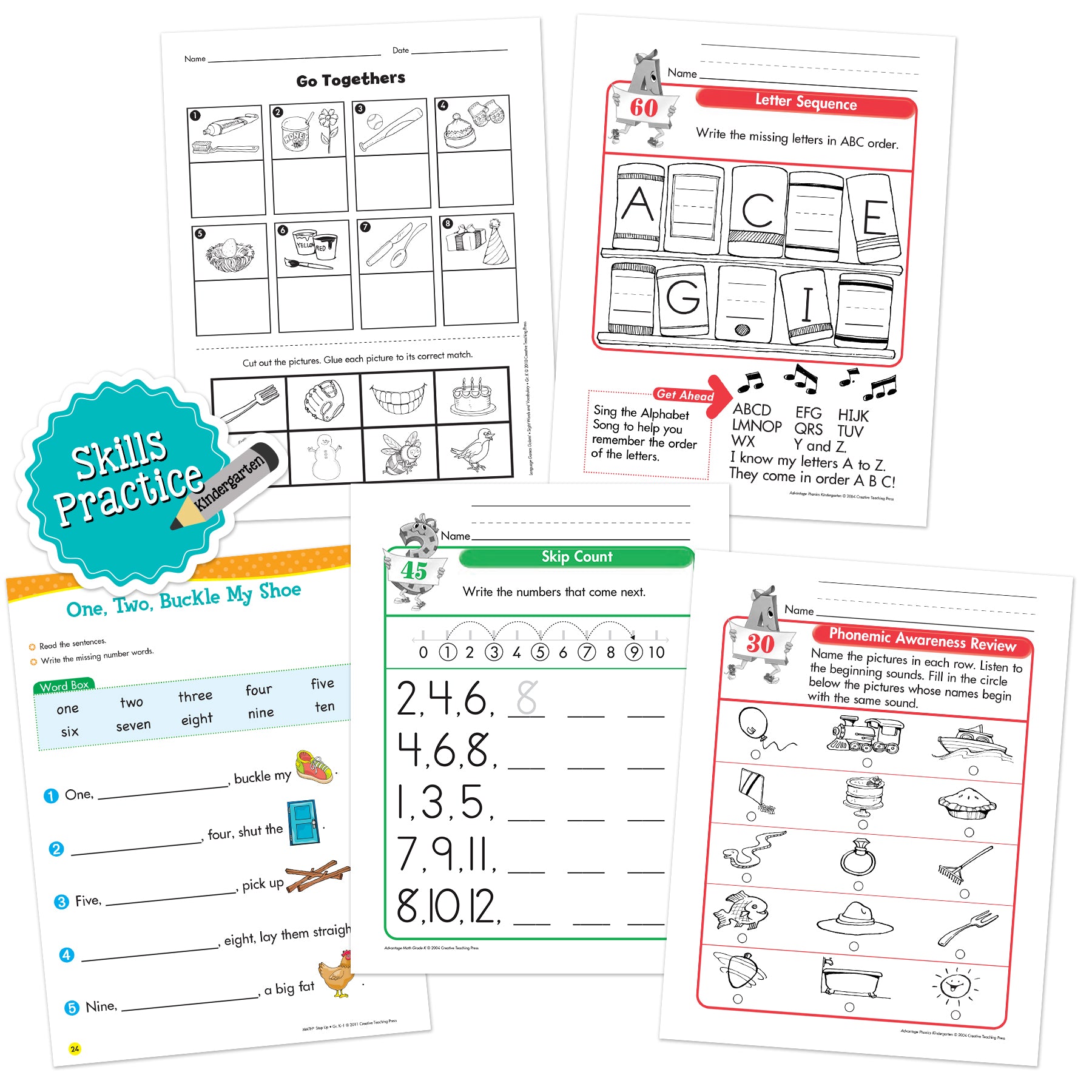 Kindergarten Skills Practice Bundle 5 – Creative Teaching Press