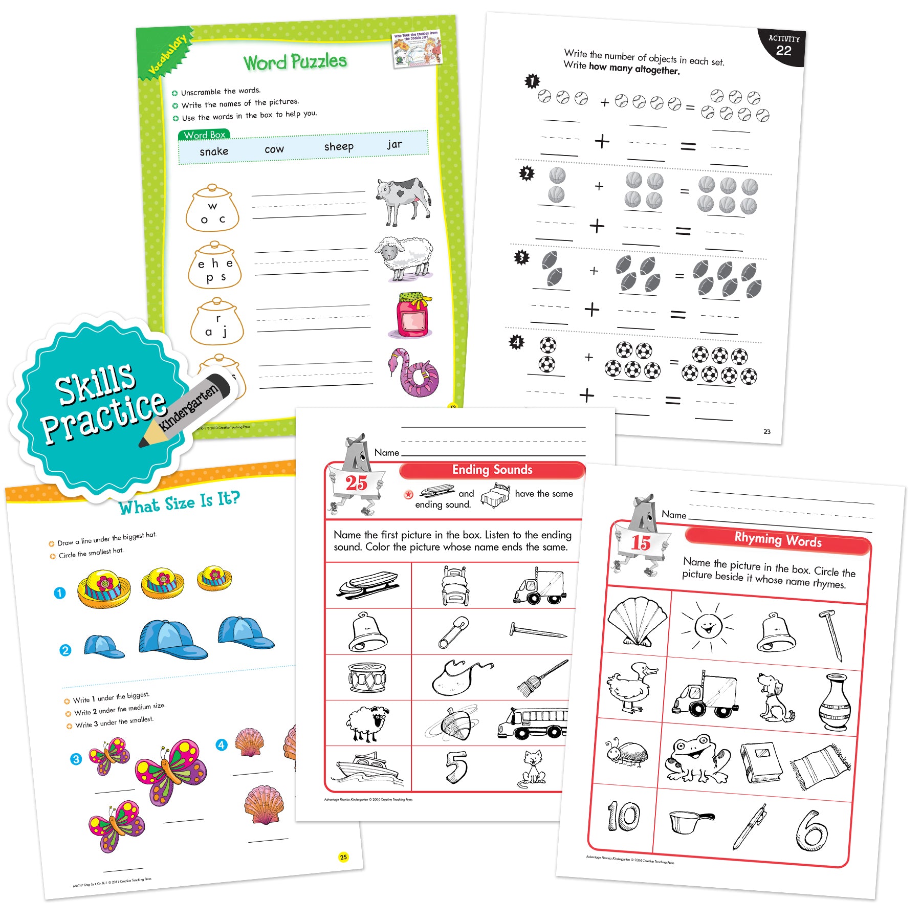 Kindergarten Skills Practice Bundle 7 – Creative Teaching Press