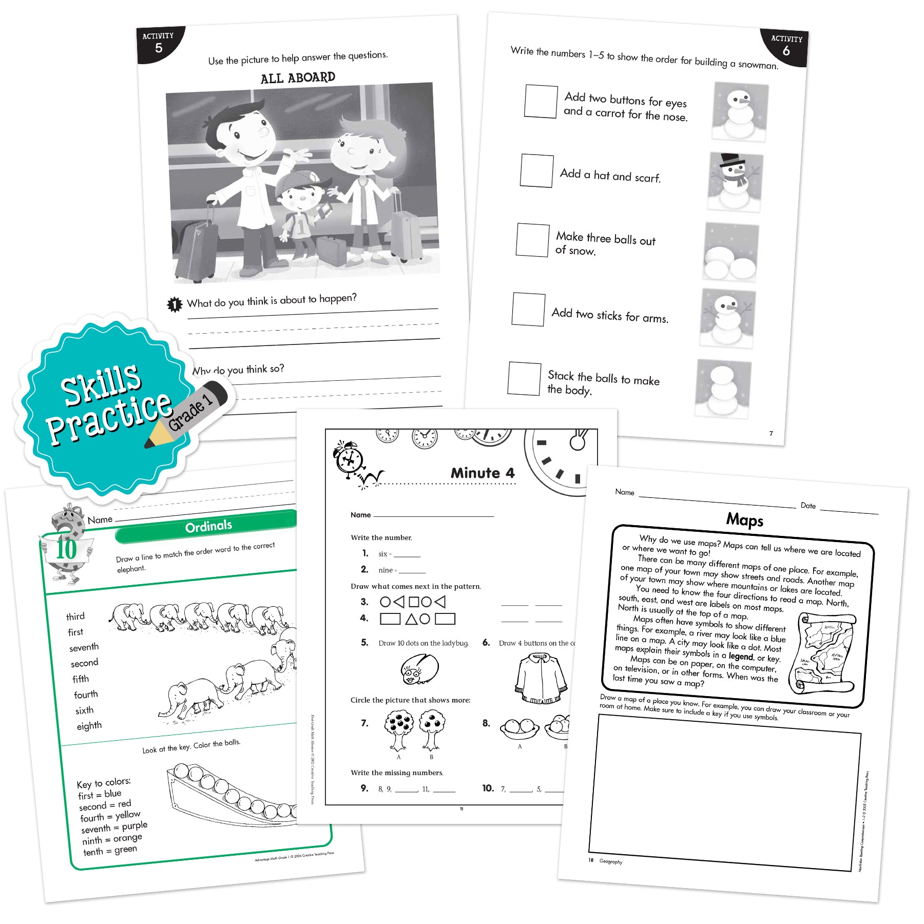Grade 1 Skills Practice Bundle 2 – Creative Teaching Press