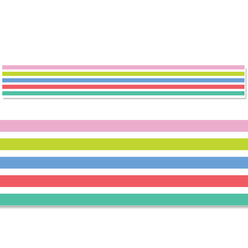 Rainbow Stripes EZ Border – Creative Teaching Press