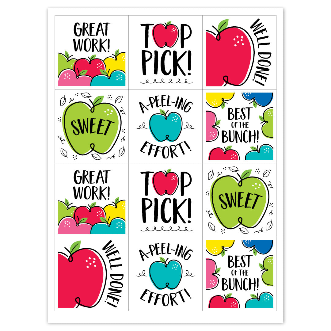 Doodle Apple Rewards Stickers – Creative Teaching Press