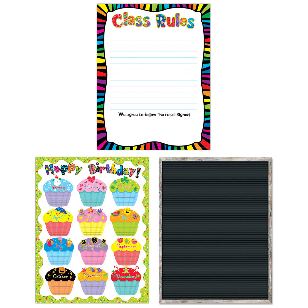 Poppin Patterns 3-Chart Convenience Pack – Creative Teaching Press