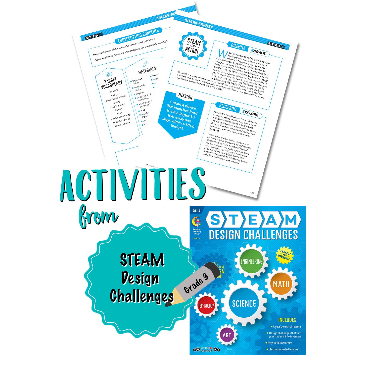 STEAM Shark Frenzy Activity Bundle – Creative Teaching Press