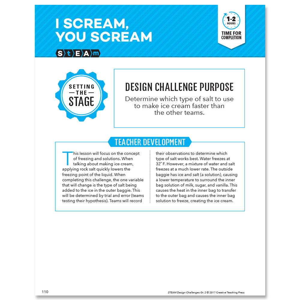 I Scream Steam Design Challenge – Creative Teaching Press