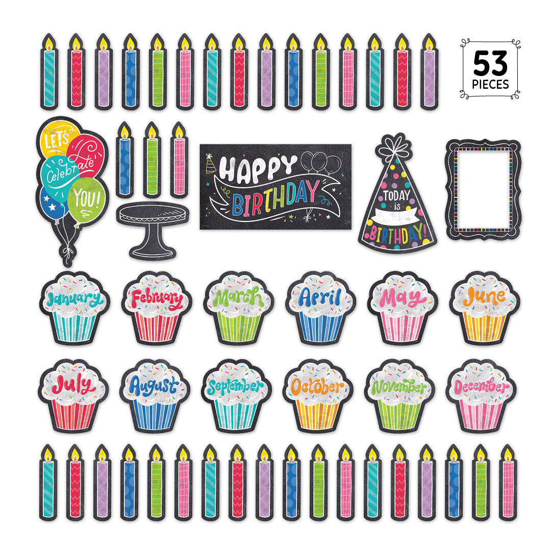 Chalk It Up! Happy Birthday Mini Bulletin Board – Creative Teaching Press