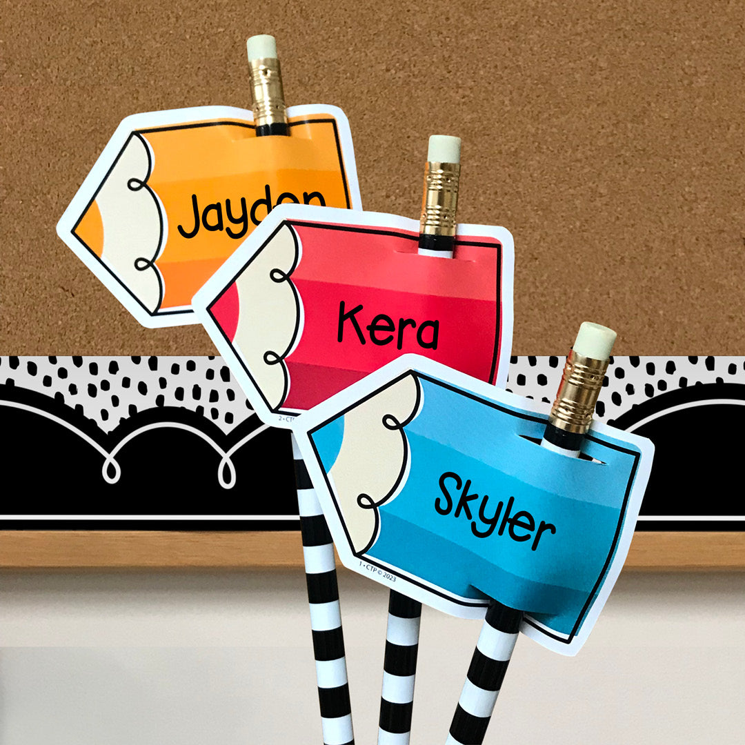 Core Decor Colorful Doodle Pencils 3" Designer Cut-Outs – Creative ...