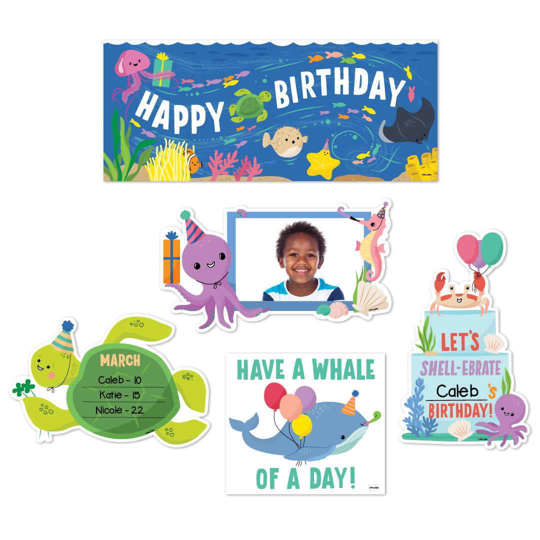 Sea Friends Happy Birthday Mini Bulletin Board – Creative Teaching Press