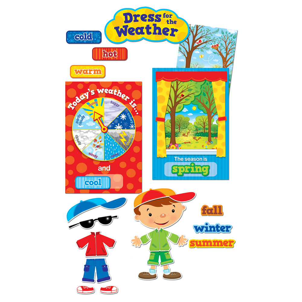 Dress for the Weather Bulletin Board Set – Creative Teaching Press