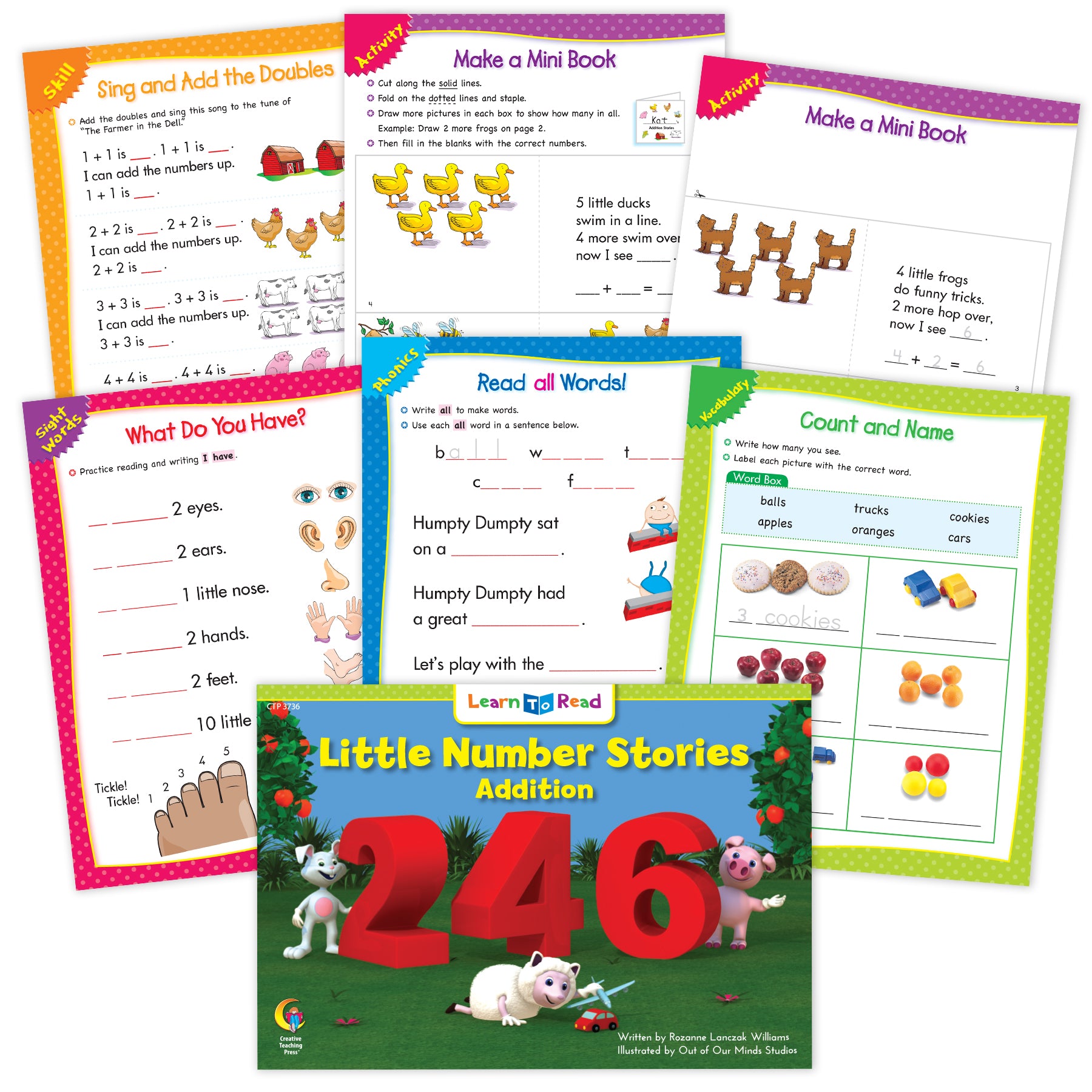 Little Number Stories – Addition Worksheets – Creative Teaching Press