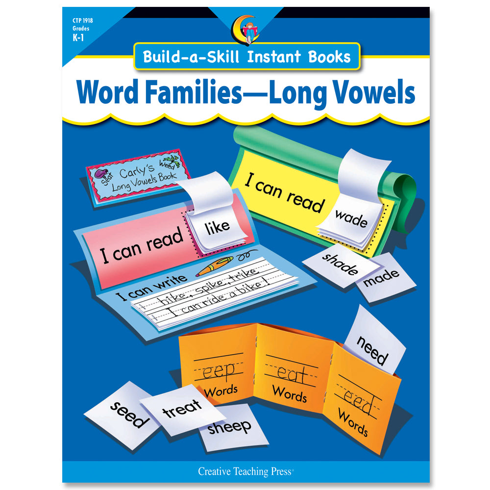 Build-a-Skill Instant Book: Word Families—Long Vowels, eBook – Creative ...