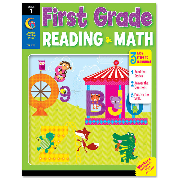 First Grade Reading & Math Jumbo Workbook eBook – Creative Teaching Press
