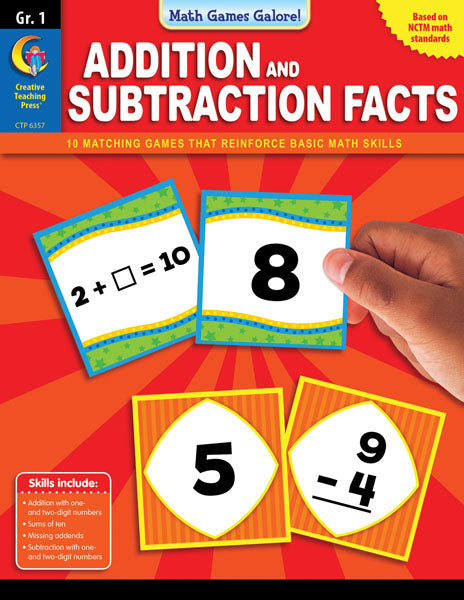 Math Games Galore: Addition and Subtraction Facts, Gr. 1, eBook ...