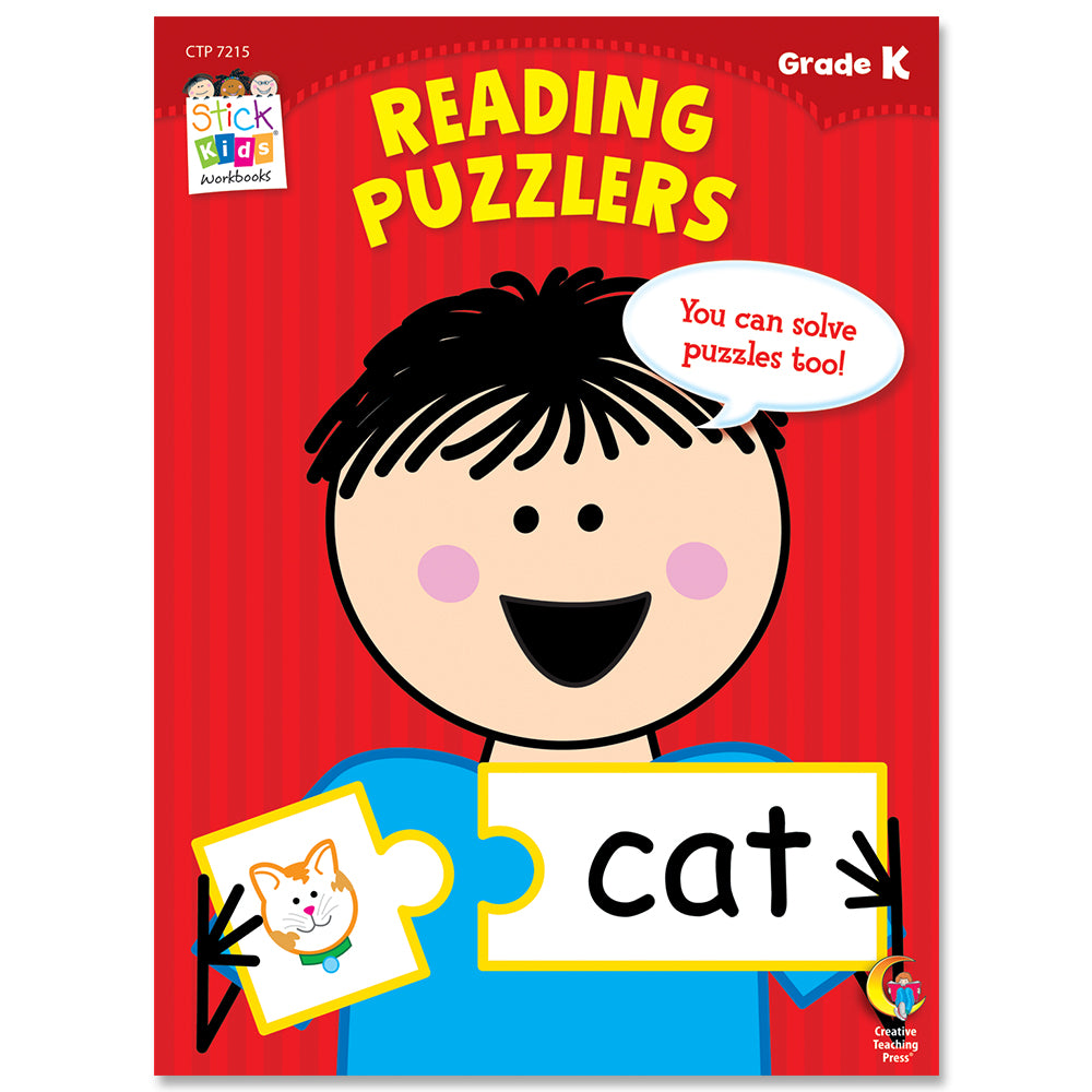 Reading Puzzlers Stick Kids Workbook, Grade K eBook – Creative Teaching ...