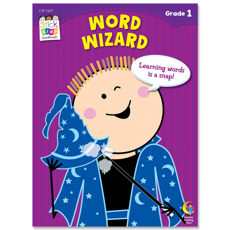 Word Wizard Stick Kids Workbook, Grade 1 eBook – Creative Teaching Press